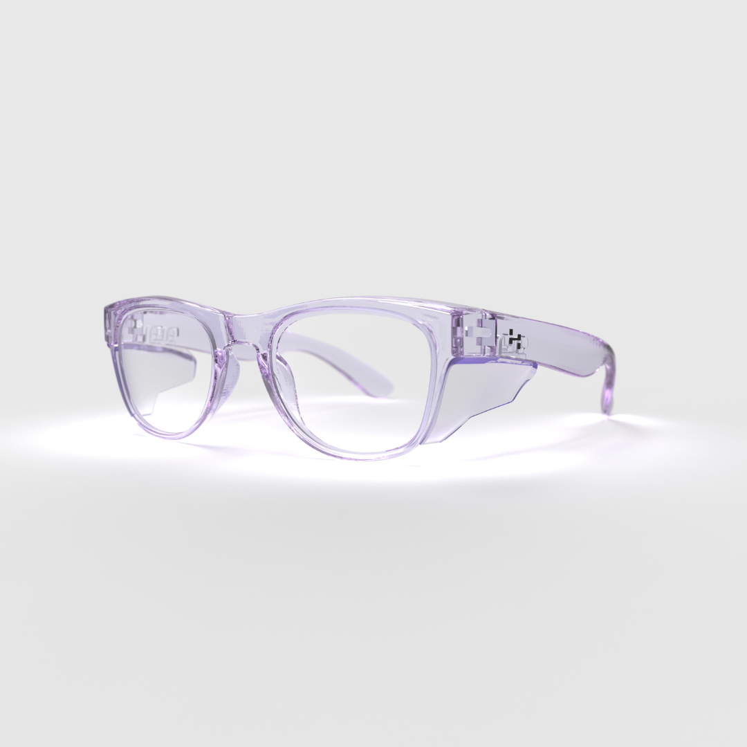Transparent Icon SLIM Series w/ Clear UV400 Lenses & Side Shields ...